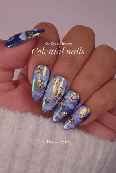 Cosmic Celestial Nail Designs For An Out-Of-This-World Manicure